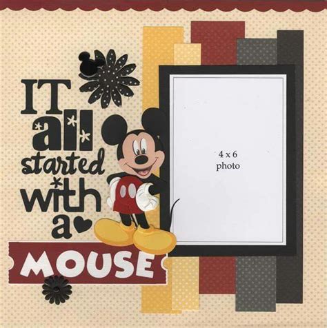 Disney Scrapbooking Layouts Disney Scrapbook Pages Scrapbook Layout