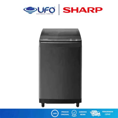 Jual Sharp Mesin Cuci 1 Tabung Top Loading Kapasitas 8 5Kg Bukaan Atas ESM8500XTSA Shopee