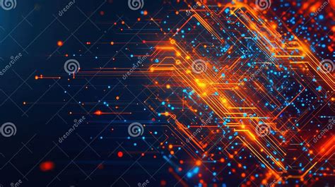 Futuristic Abstract Ui Background With Vibrant Colors Stock Image Image Of Glowing Data