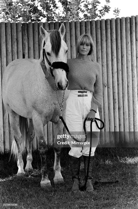Bo Derek American Actress And Model Pictured At Her Ranch High In