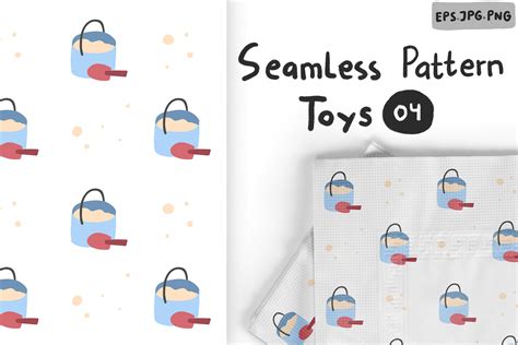 Toys Cute Seamless Pattern Vol 04 Graphic By Rizka Nurfazrina