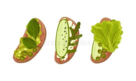 蔬菜和美食植物的三明治 健康早餐矢量图插图 向量例证 插画 包括有 新鲜 巴西 有机 可口 黄瓜 237024686