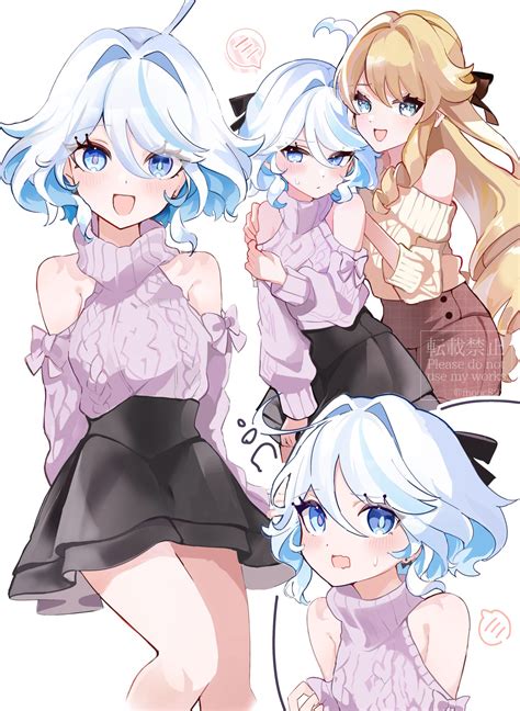 Furina And Navia Genshin Impact Drawn By Chaenaexmd3552 Danbooru