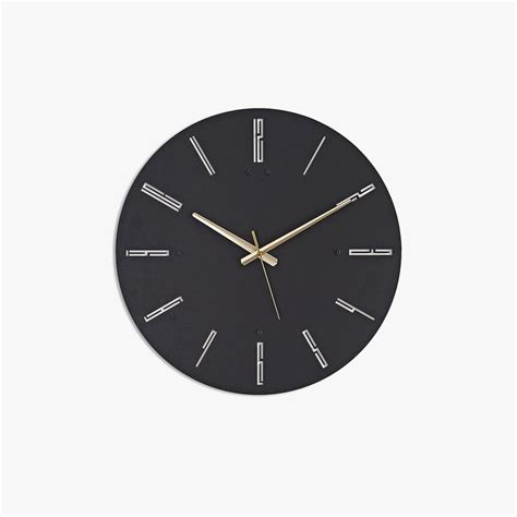 Black Minimalist Wall Clock Large Modern Wall Clock Rustic Wall Clock