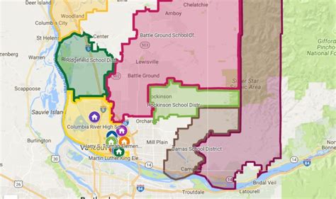 Clark County Vancouver Washington Map