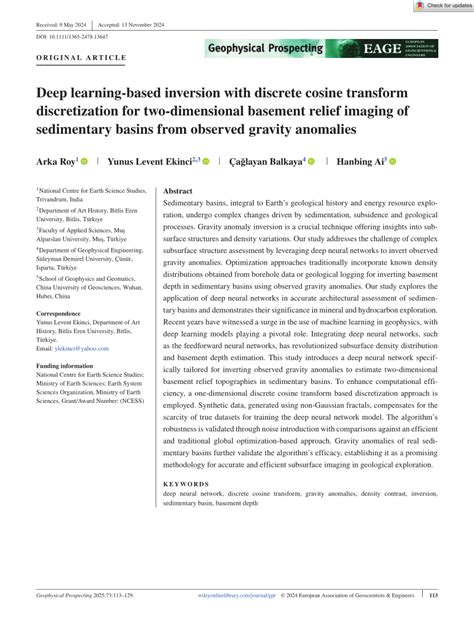 Pdf Deep Learning Based Inversion With Discrete Cosine Transform Discretization For Two
