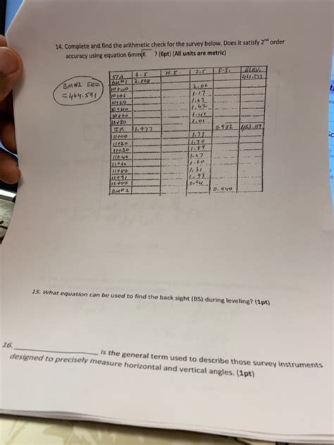 14 Complete And Find The Arithmetic Check For The