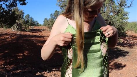 Slit No Panties Dress