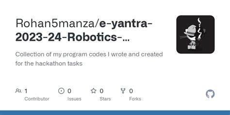 Github Rohan Manza E Yantra Robotics Competition Collection