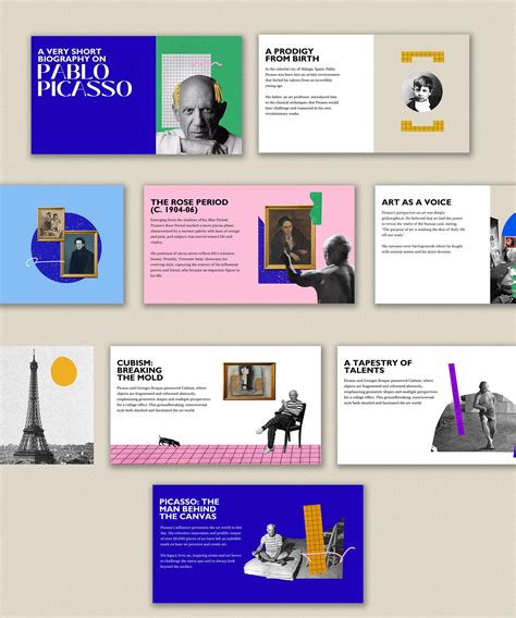 Pablo Picasso Art History Canva Presentation Template Educational