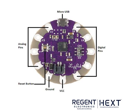 Lilypad Arduino Microcontroller Board Regent Electronics