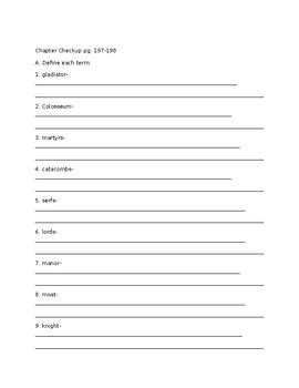 Abeka 5th Grade Chp 12 History Comprehension Check And CCU By Ashley