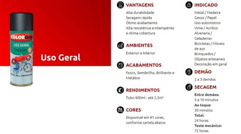 Spray Colorgin Uso Geral Am Ml Amarelo Chafariz Materiais De Constru O