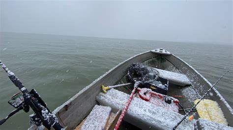 Tiny Boat Fishing Lake Erie Early Spring Youtube