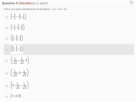 Solved Question Mandatory Point Find A Unit Vector Chegg