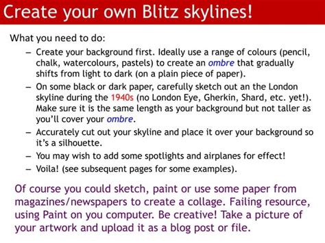 Art Blitz Skylines Ppt Drawing And Sketching Arts And Crafts