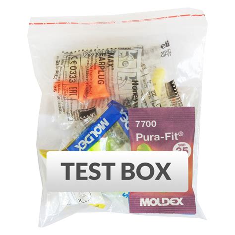 Small Test Box Earplugs 11 Pairs Ohrstöpselwelt