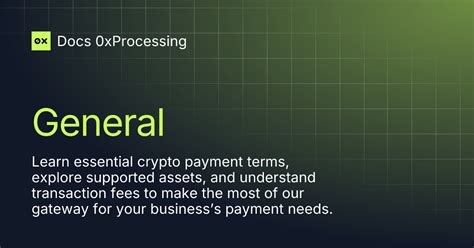 General Docs 0xprocessing