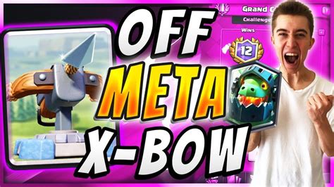 INSANE NEW OFF META XBOW DECK Clash Royale YouTube