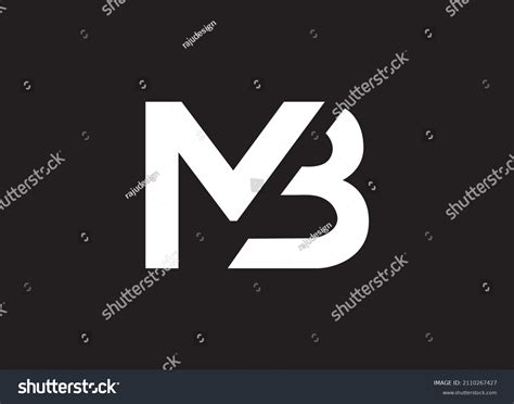 M B Letter Logo Design Creative Stock Vector Royalty Free Shutterstock