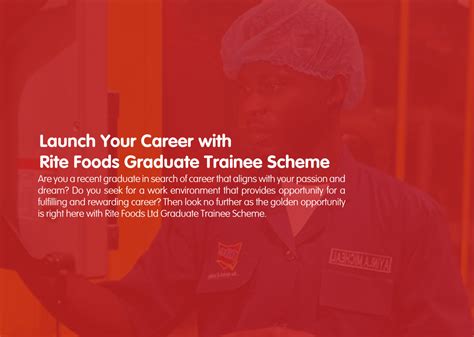 graduate trainee scheme rite foods