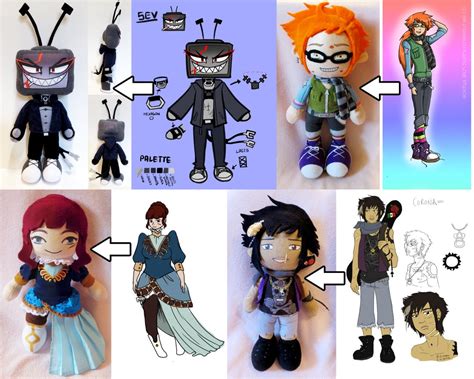 Custom Plush Original Character Oc Handsewn Human And Humanoid 14” Plushie Commission Etsy