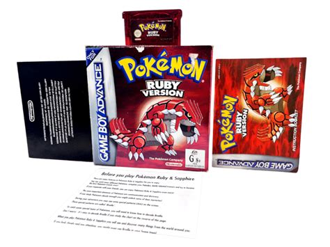 Pokemon Ruby Version Gba Boxed Complete Appleby Games