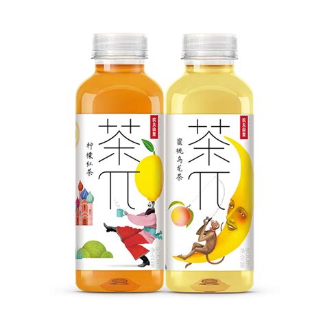 农夫山泉茶派π茶饮料茶兀蜜桃乌龙茶900ml 12 500ml柠檬红茶混装 虎窝淘