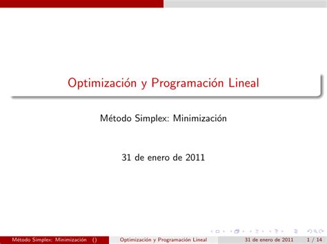Minimizando Con El Simplex