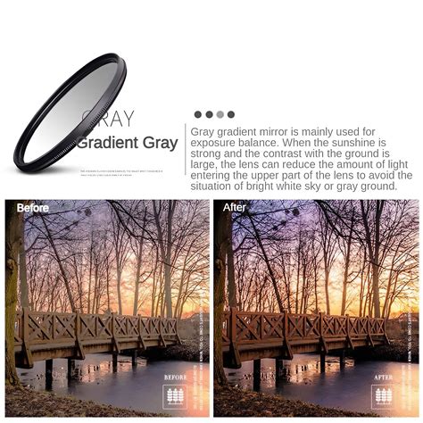 Gradient Circular Filter Slr Camera Lens Filter Lens Effect