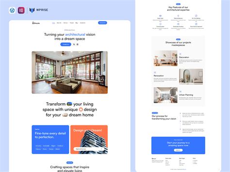 Structo Architecture And Interior Design Elementor Template Wprise