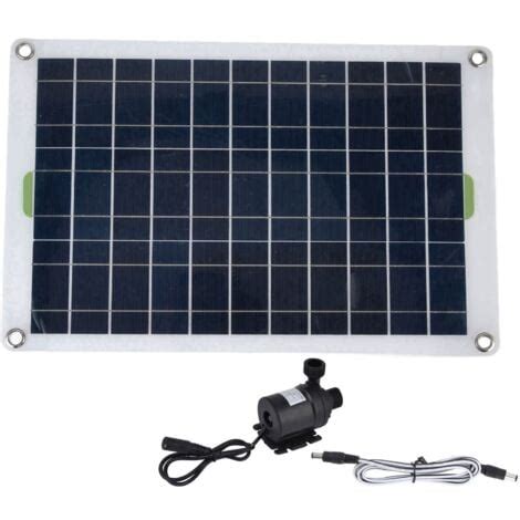 Jeffergarden Pompe à eau solaire Kit de pompe à eau solaire Panneau