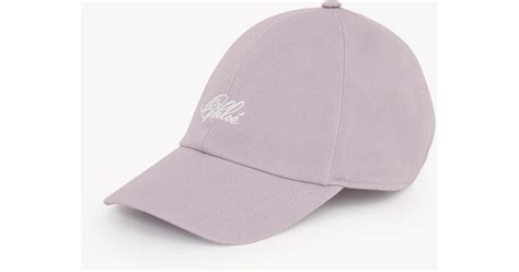 Chloé The Charms Cap In Purple Lyst Uk