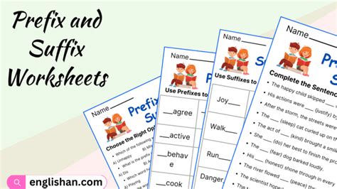 Prefix And Suffix Worksheets And Exercises Englishan