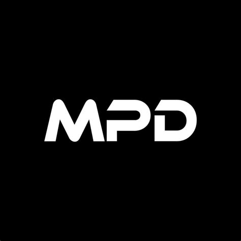 Mpd Letra Logo Diseño Inspiración Para Un único Identidad Moderno