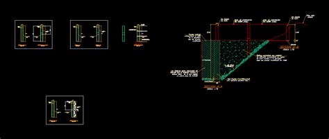 Retaining Walls DWG Detail For AutoCAD Designs CAD