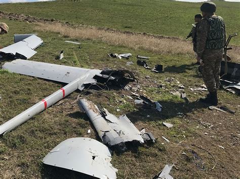 Karabakh Displays One More Bayraktar Drone With Unexploded Missiles