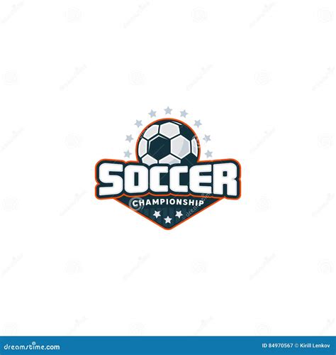 Logotipo Do Crachá Do Futebol Ilustração do Vetor Ilustração de sinal