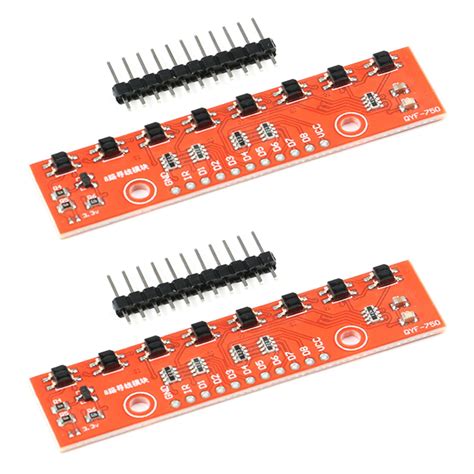 Mua 2Pcs 3 3V 5V Tracking Sensor Module 8 Channel Finding Module Line Follower Infrared