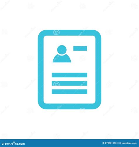 Contract Cv Employment Icon Job Symbol Stock Vector Illustration Of