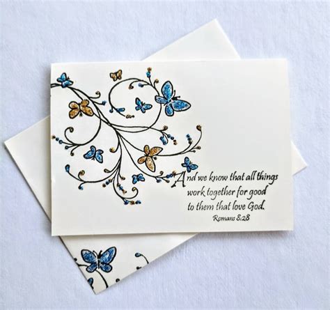 14 Scripture Blank Note Cards And Envelopes Cards Are Ivory Etsy