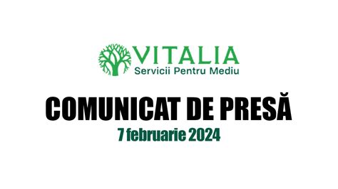 Comunicat de presă februarie Vitalia Mediu