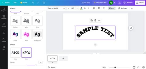 How To Stretch Slant Wrap Text In Canva Graphic Pie