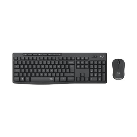 Kit Teclado E Mouse Sem Fio Logitech MK Silent Preto