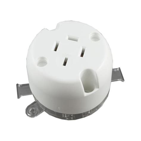 4 Flat Pin Surface Socket Single With Loop 10a 250v 500v Ac