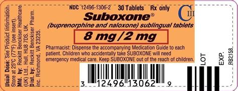 Suboxone Fda Prescribing Information Side Effects And Uses