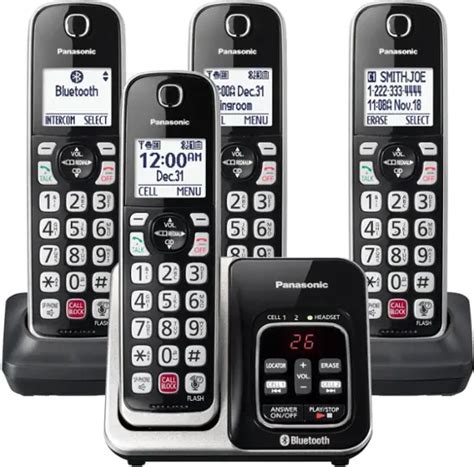 Panasonic KX TGD S Link Cell DECT Expandable Cordless Phone System With Digital Answering