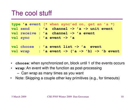Ppt Csep505 Programming Languages Lecture 9 Finish Concurrency