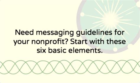 Quick Start Messaging Guidelines For Nonprofit Organizations