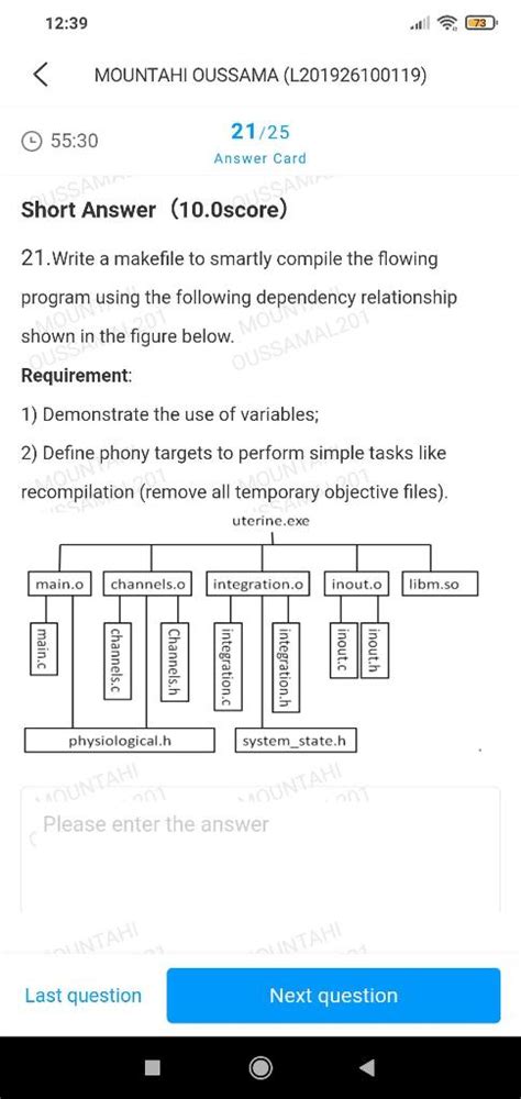 Solved 21write A Makefile To Smartly Compile The Flowing